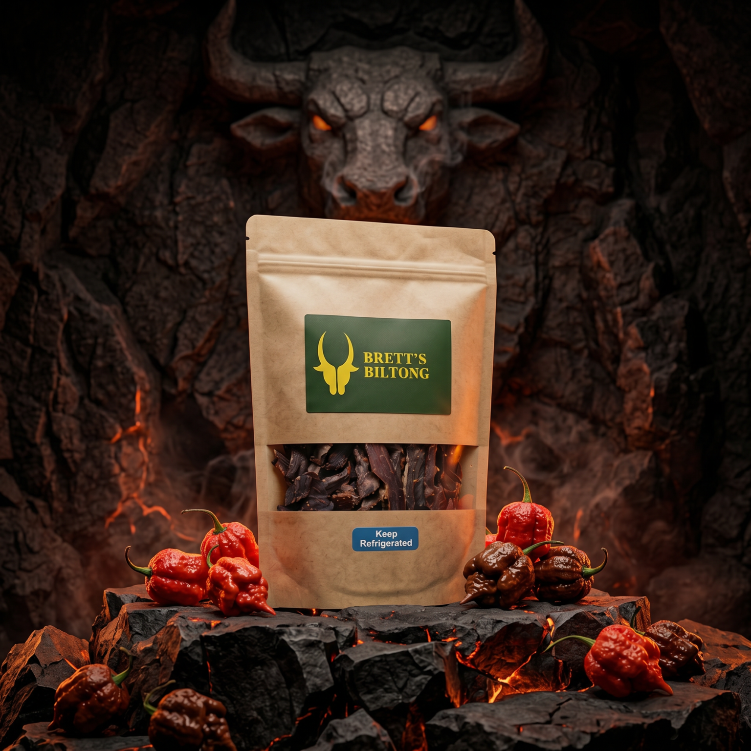 Raging Bull Sliced Biltong - BRETT’S BILTONG